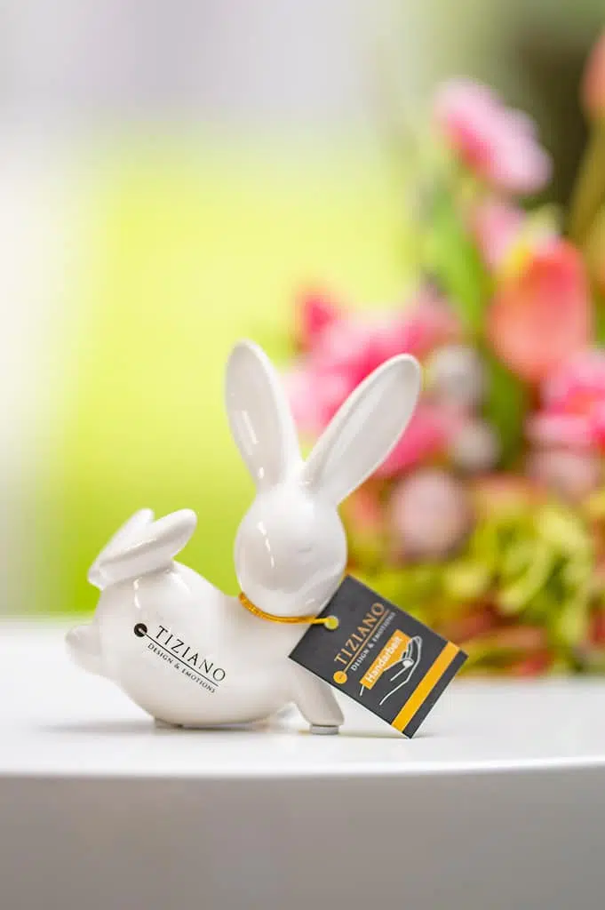 Hase Fabrio liegend creme 19cm von Tiziano online bestellen!
